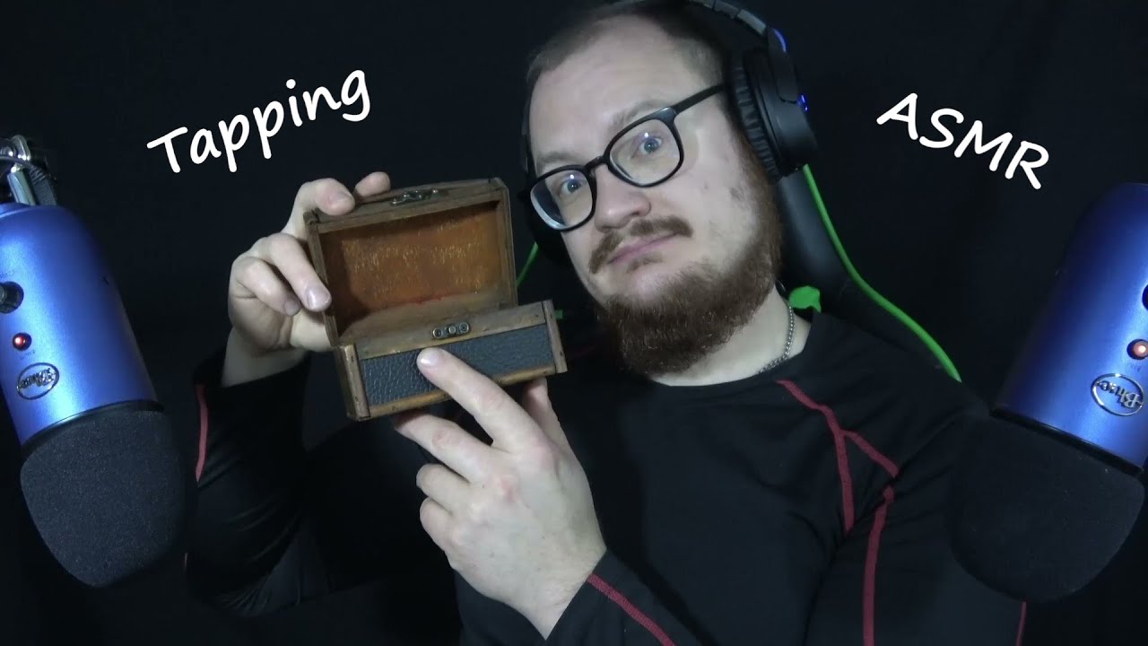 ASMR TAPPING Sounds with a wooden Chest! - YouTube