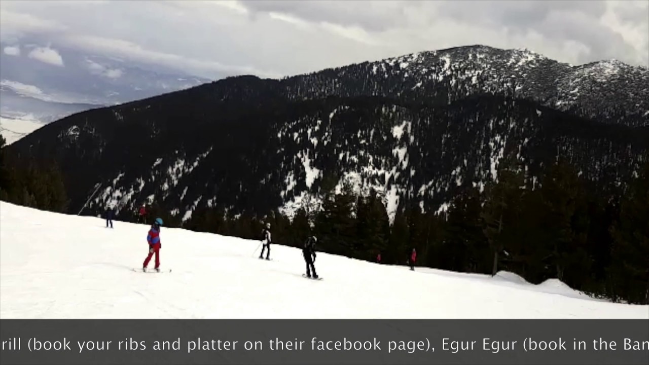 Bansko Snow Report From Piste 5 and 12 6th February 2017 - YouTube