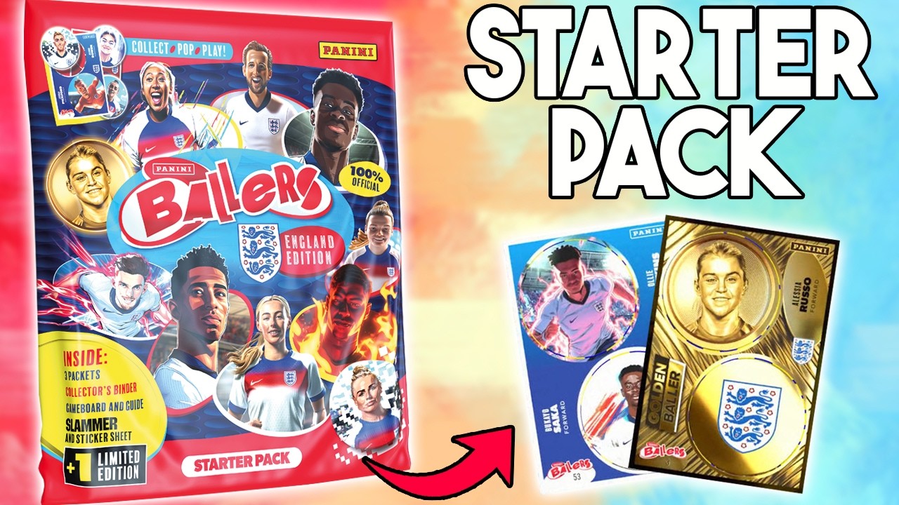 NEW Panini Ballers England Edition Starter Pack Opening! - YouTube