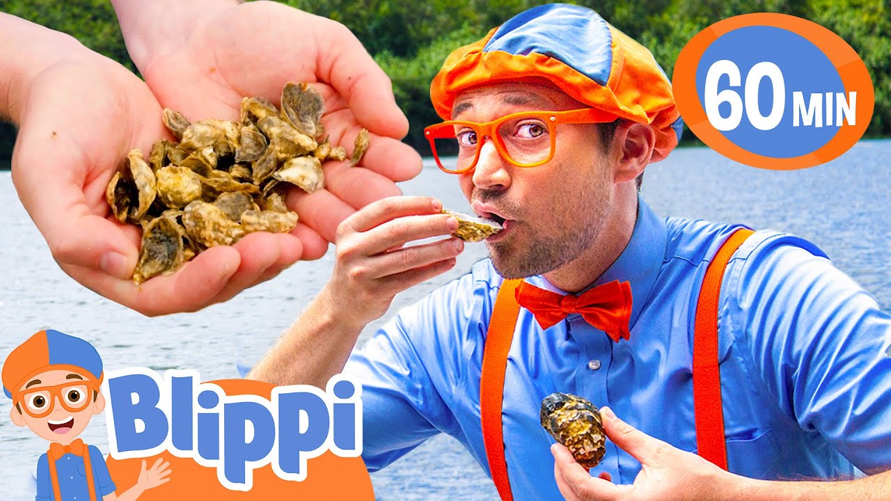 Blippi's Oyster Fishing Taste Test! Educational Videos for Kids - YouTube