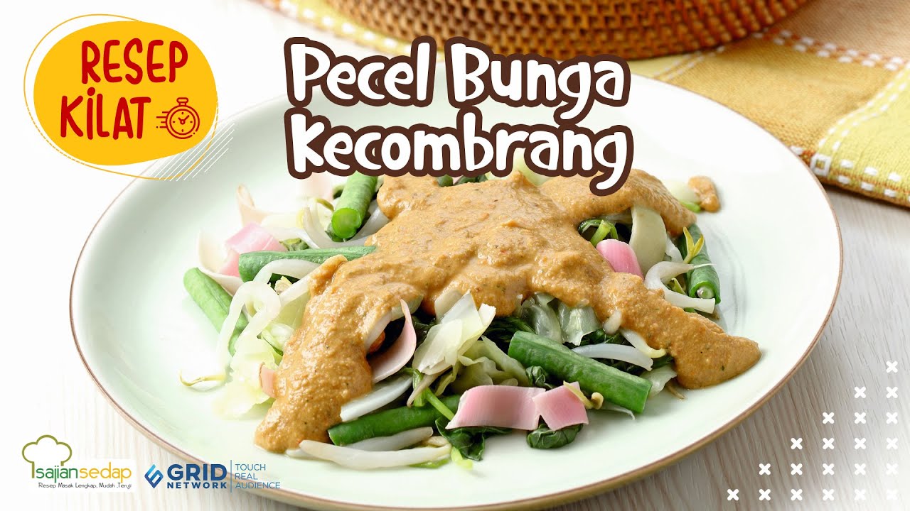 Resep Pecel Bunga Kecombrang, Resep Menu Sehat Untuk Makan Siang - YouTube