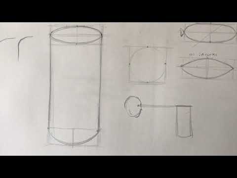How to draw cylinders - YouTube