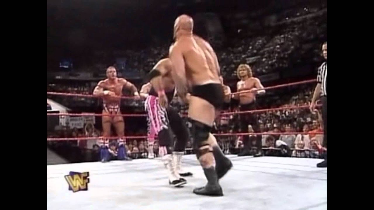 Atomic Drop + Clothesline- Bret Hart - YouTube