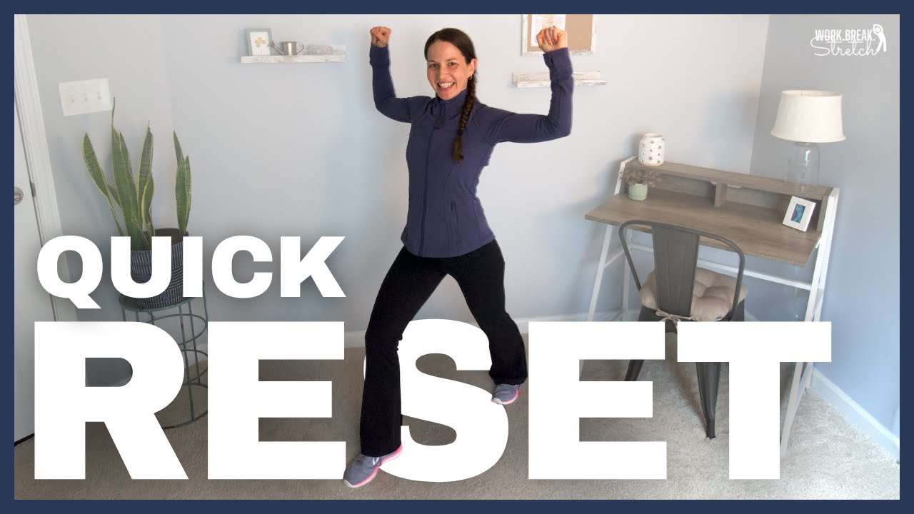 Quick Workday Stretch to Relieve Tension and Shake Off Stress - YouTube