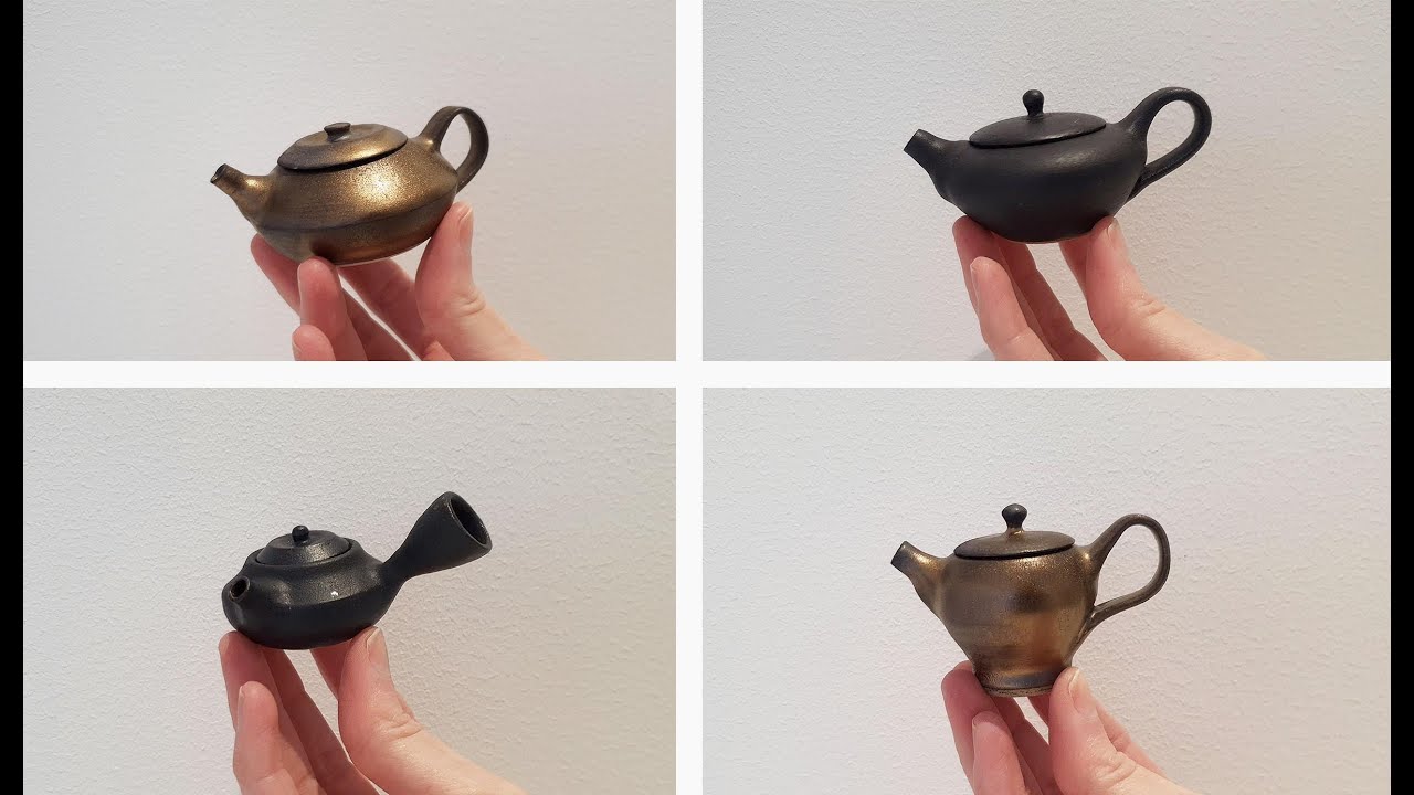 Making five miniature teapots FULL video with fired result - YouTube
