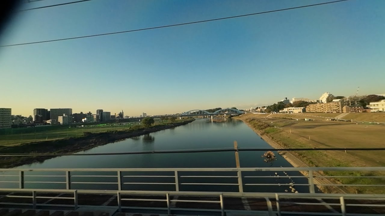 【Japan Train】The Tokaido Shinkansen right side view from Shinagawa sta ...