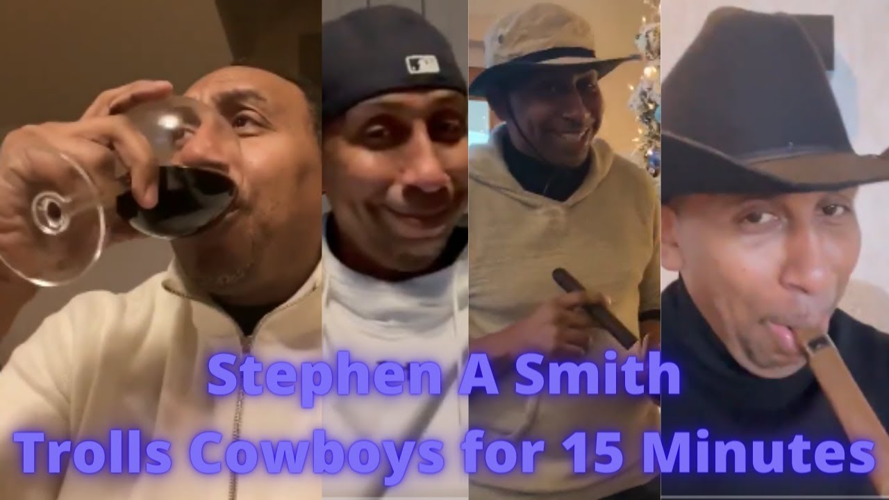 Stephen A Smith Trolls Dallas Cowboys for 15 Minutes - YouTube