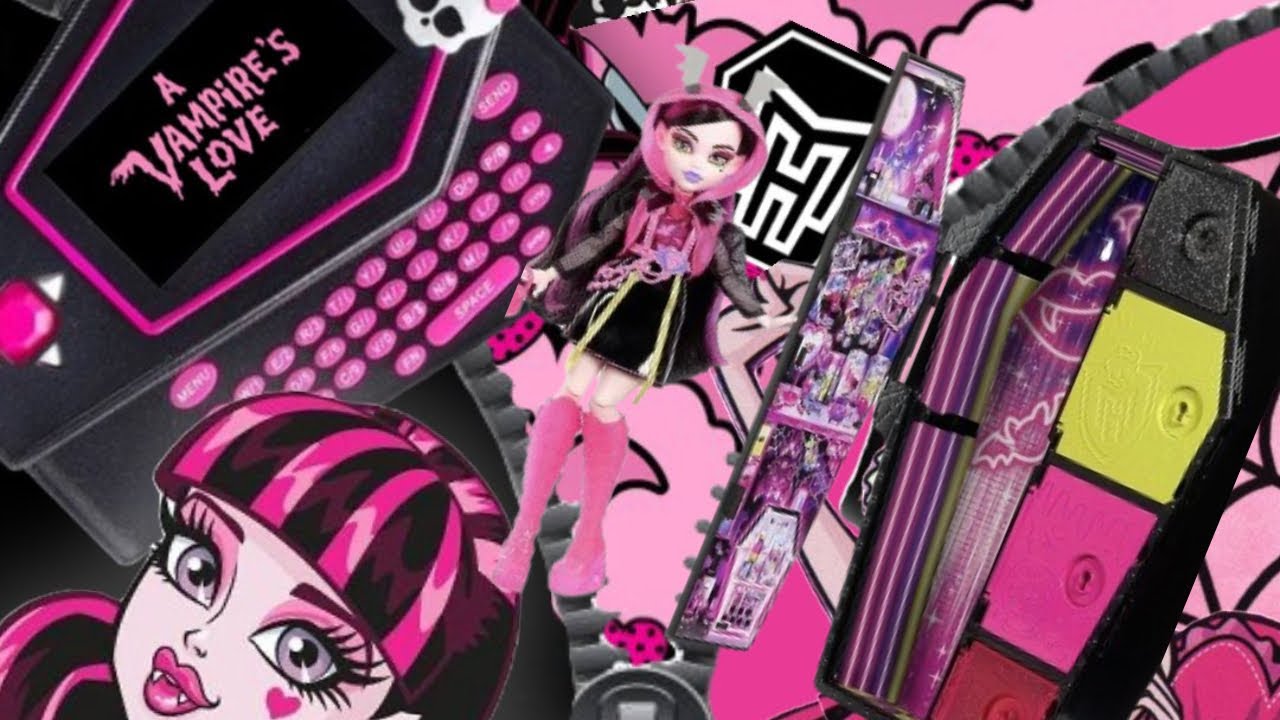 Unboxing MONSTER High neon frights ( Coffin) 19+ surprises - YouTube