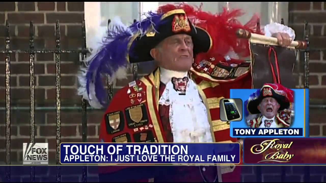 Royalist Crier Tony Appleton wasn't even invited FOX NEWS - YouTube