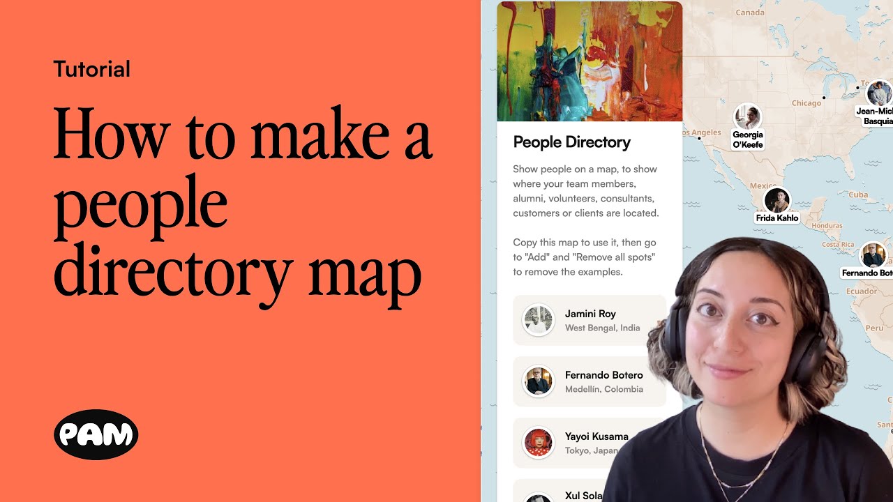 How to create a people directory map - YouTube