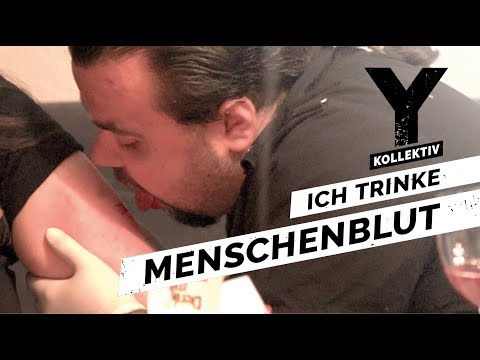 Real-Life Vampire, eine Menschenblut trinkende Szene