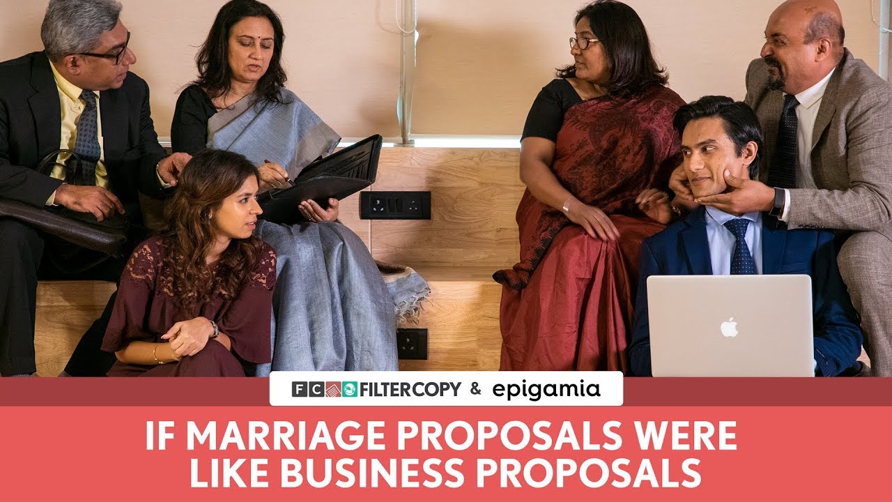 FilterCopy | If Marriage Proposals Were Like Business Proposals - YouTube