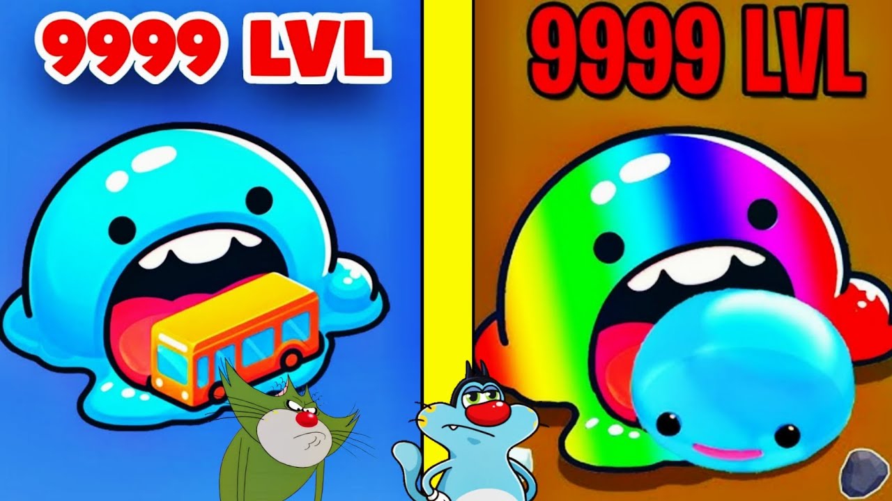 Super Slime - Black Hole - MAX LEVEL Gameplay! Funny GAME oggy and Jack ...