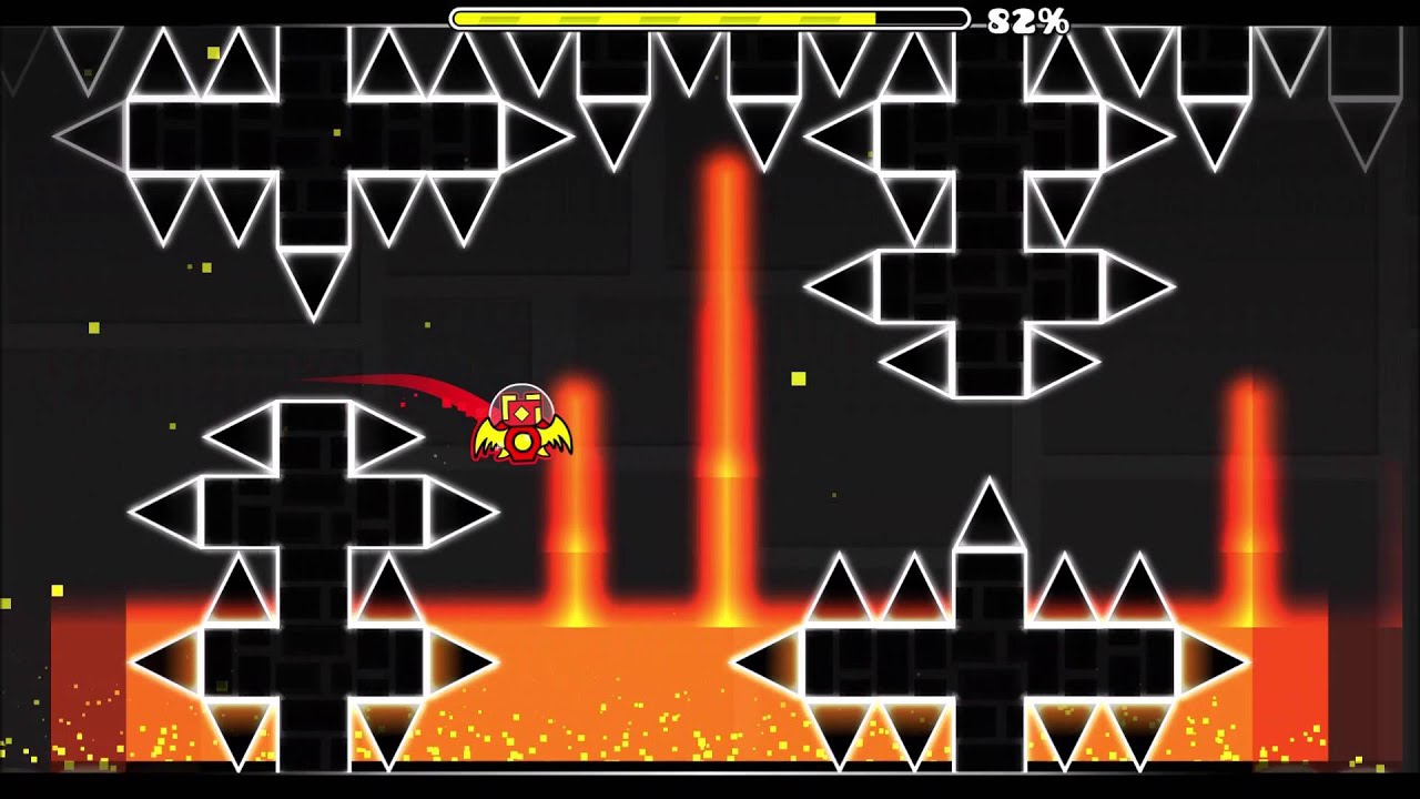 Geometry Dash - Lava Temple (Medium demon) by Michigun - YouTube