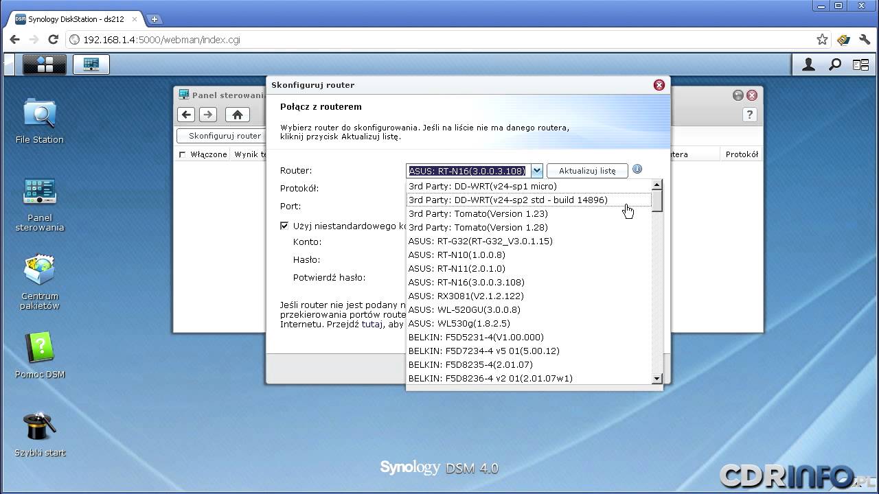 Synology DS212 - wersja oprogramowania DSM 4.0-2228 - YouTube