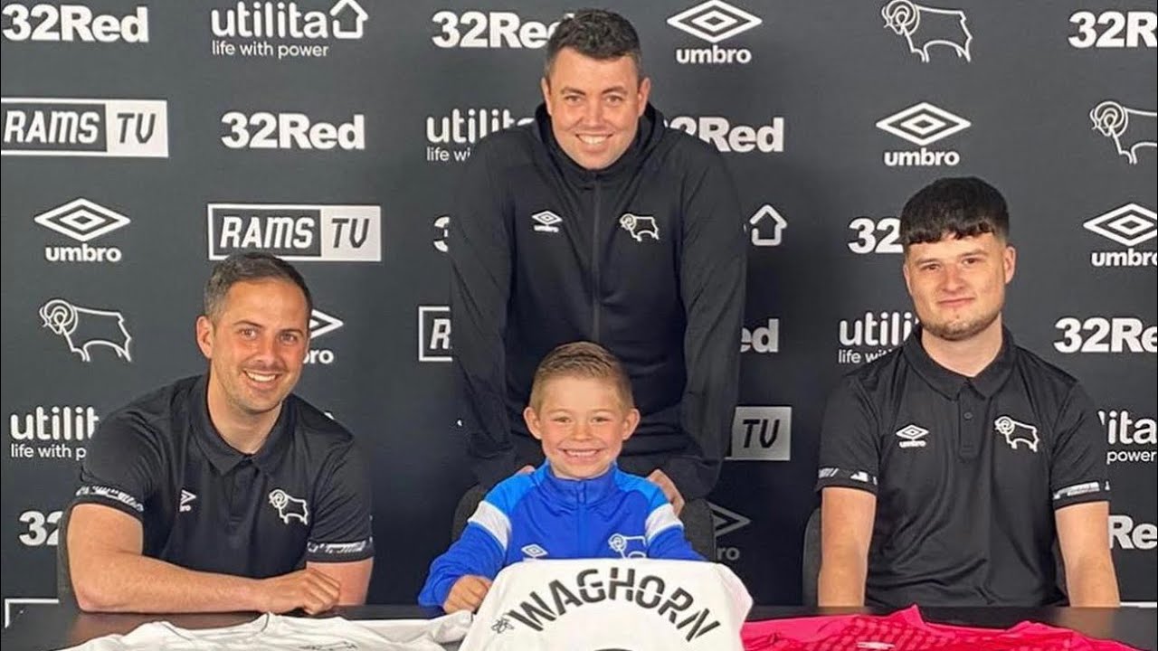 Ruben Waghorn signs a contract with Derby County! His dad to follow? My ...