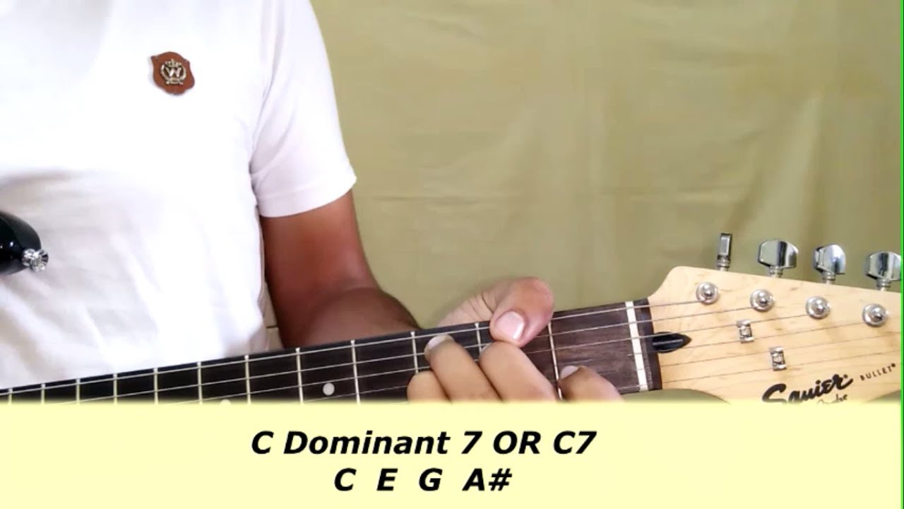 C7 गिटार कोर्ड | C7 Guitar Chord - Guitar Tutorial - L 10.4 - YouTube