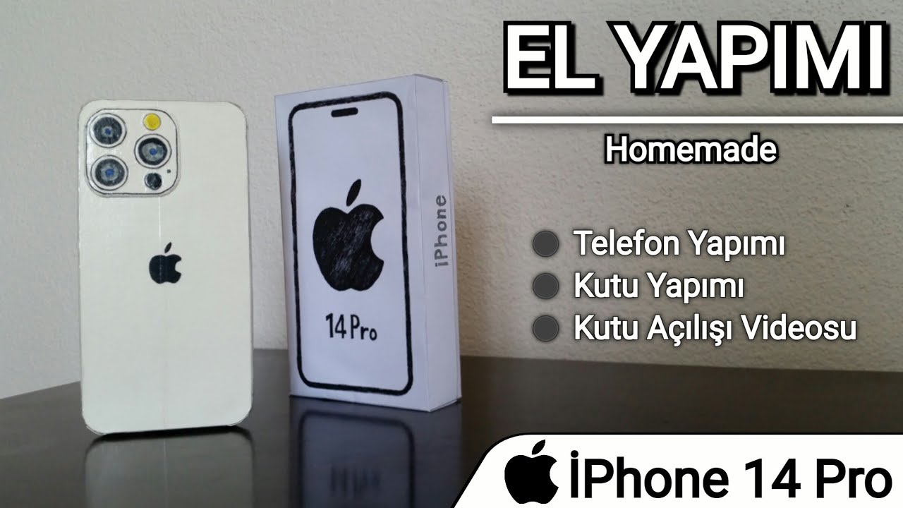 EL YAPIMI İPHONE 14 PRO MAKETİ / HOMEMADE HOW TO MAKE İPHONE 14 PRO ...