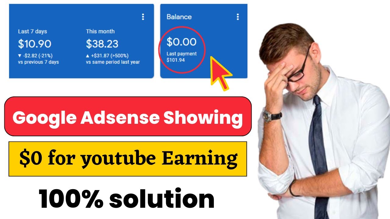 Google Adsense showing $0 for YouTube earning | Adsense Earning Zero ...