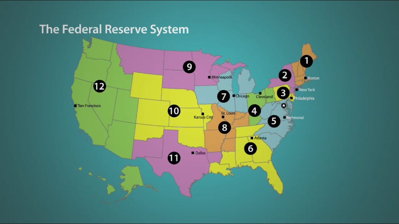 Federal Reserve System Map