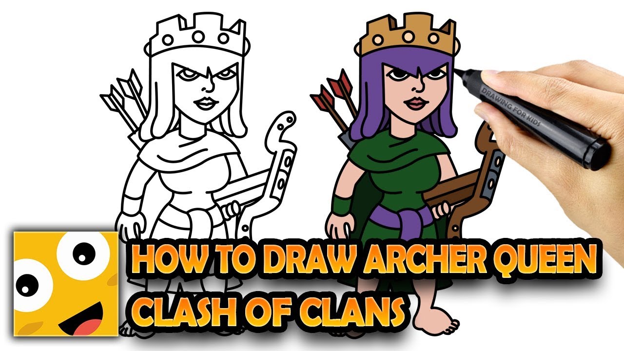 Archer Queen Clash Of Clans Drawing