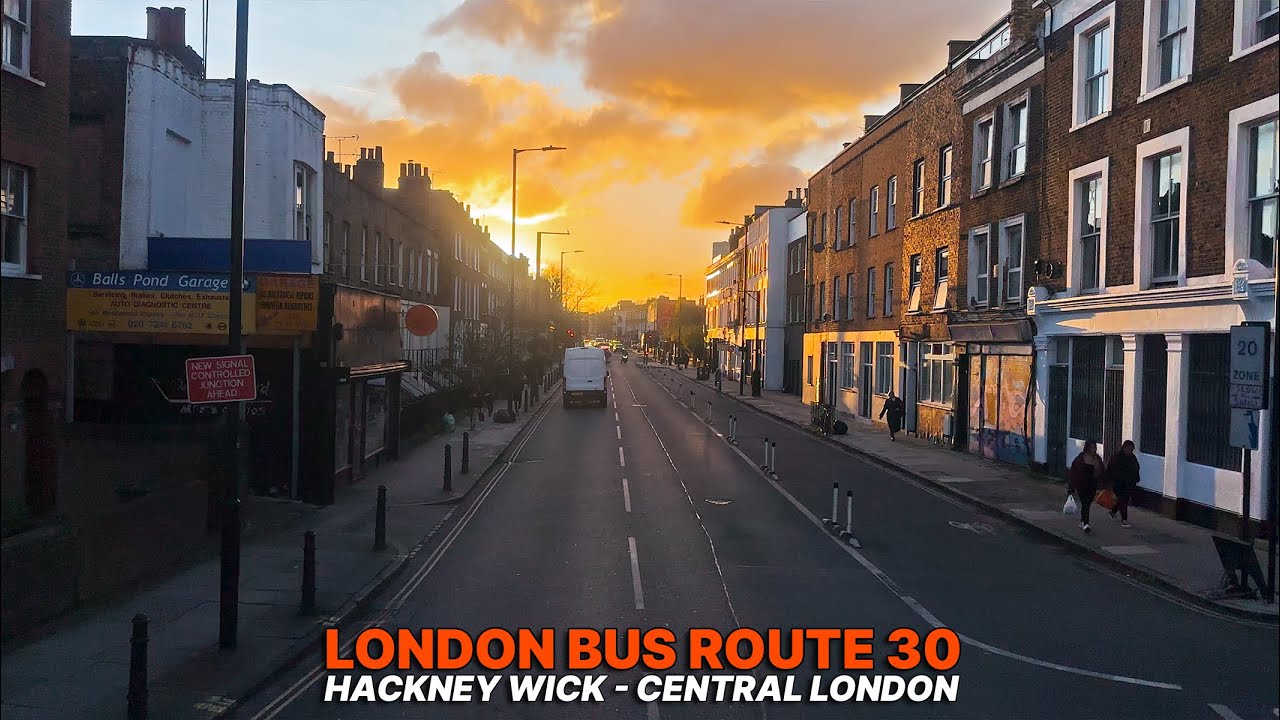 London Bus Ride in 4K: Bus Route 30 - Hackney Wick to Central London ...