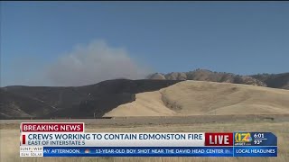 Kern County Fire working to contain fire on Edmonston Pumping Plant Road off I5