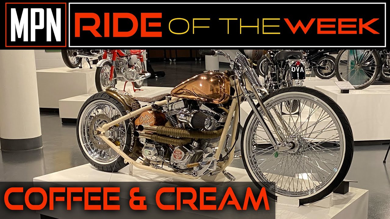 Custom 'Coffee and Cream' Motorcycle - YouTube