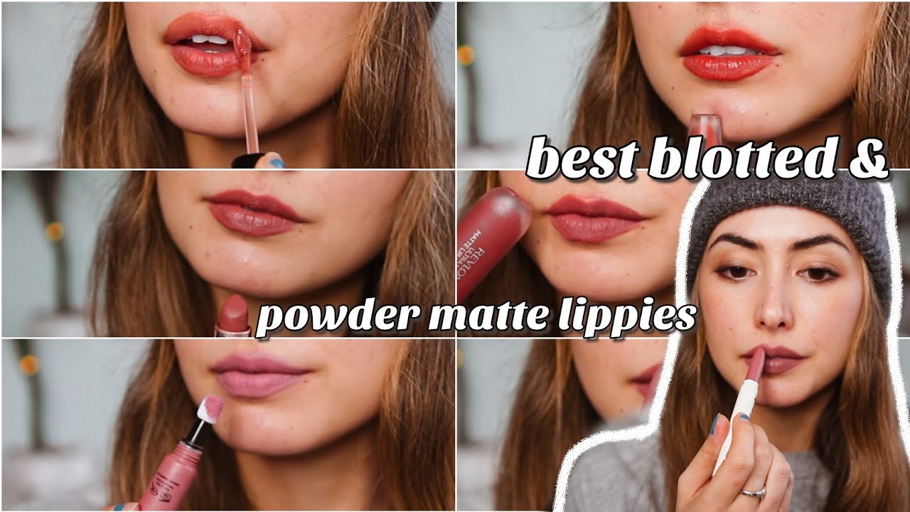 Favourite Drugstore BLOTTED & POWDER MATTE Lipsticks | Lipstick Week ...