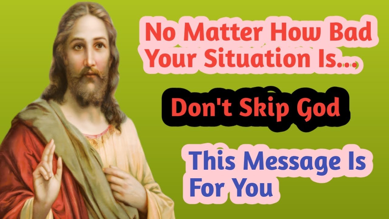 Daily Message From God | God Blessing Message | Jesus Quotes | Bible ...