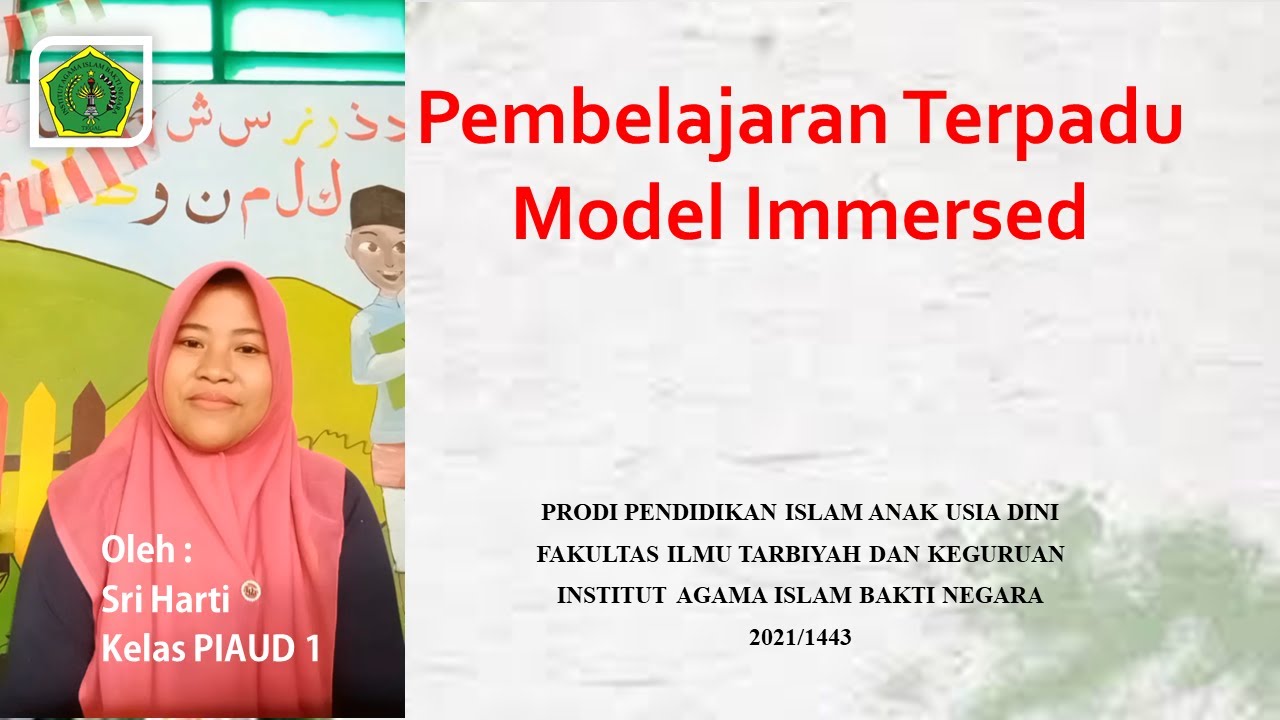 Pembelajaran Terpadu Model Immersed - YouTube