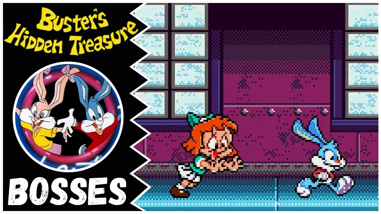 Tiny Toon Adventures Buster's Hidden Treasure - All Bosses (No Damage ...