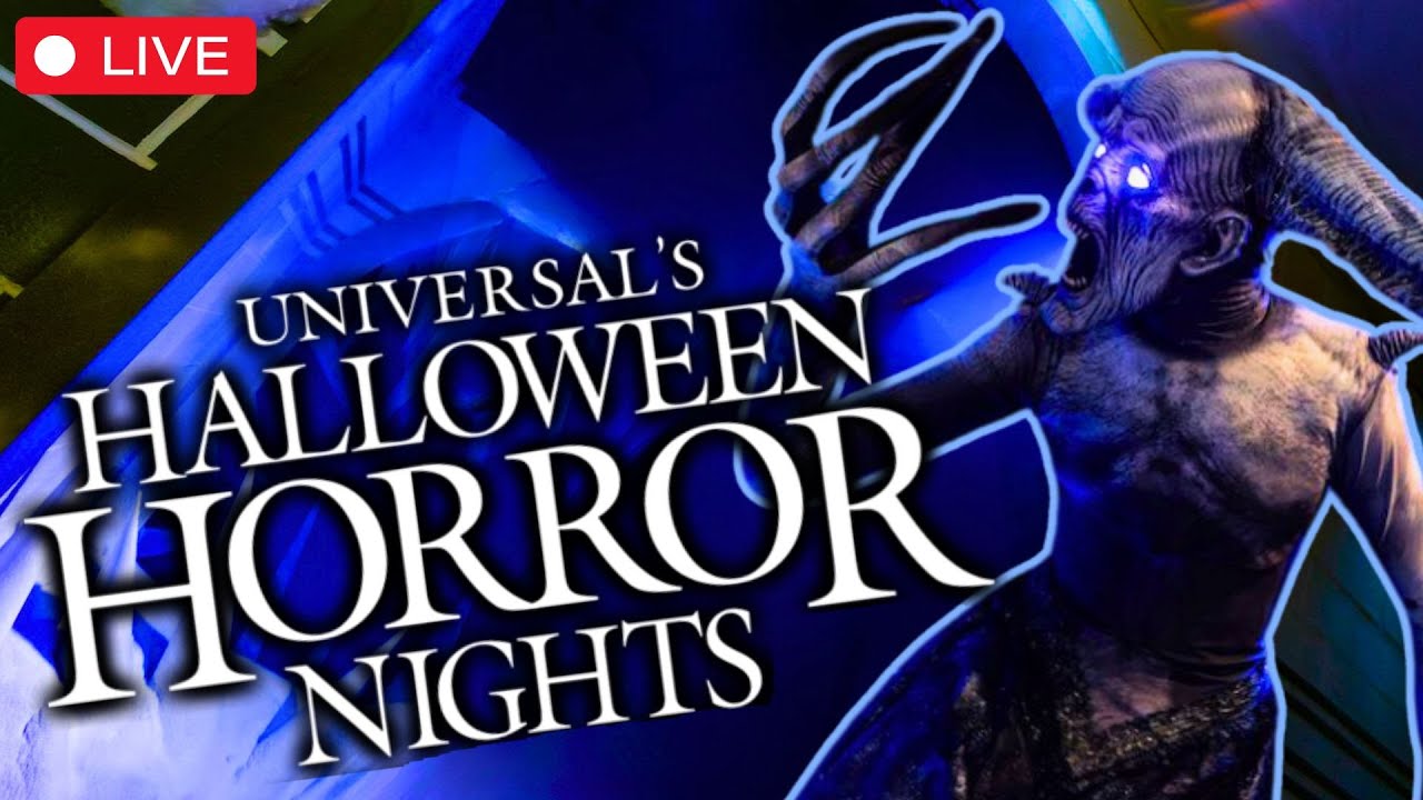 🔴#LIVE EARLY ACCESS! CAN WE DO EVERYTHING AT HHN?? #HHN #HorrorNights # ...