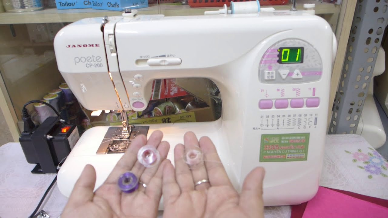 HƯỚNG DẪN SỬ DỤNG JANOME POETE CP300 / KP 215 / Janome JP 500/ MP330 (090 30 22 180) - YouTube