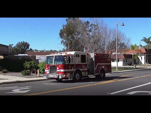 (Lots Of Q & Air Horn) OCFA Engine 9 Responding x2 - YouTube