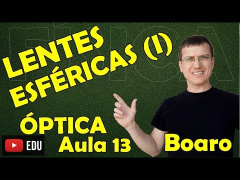 LENTES ESFÉRICAS I - TIPOS DE LENTES - ÓPTICA - Aula 13 - Prof.  Boaro