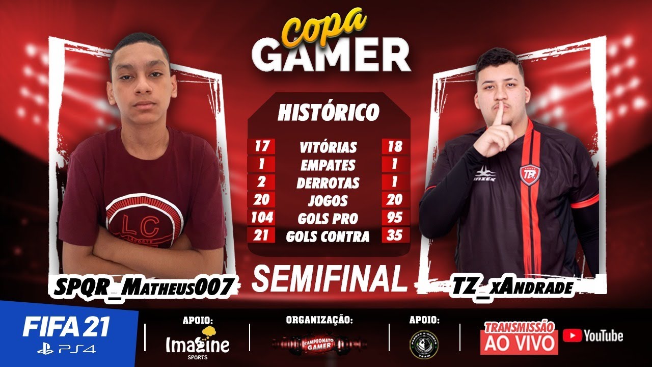 GRANDES FINAIS da Copa Gamer de FIFA 21 Playstation 4 Campeonato Gamer ...