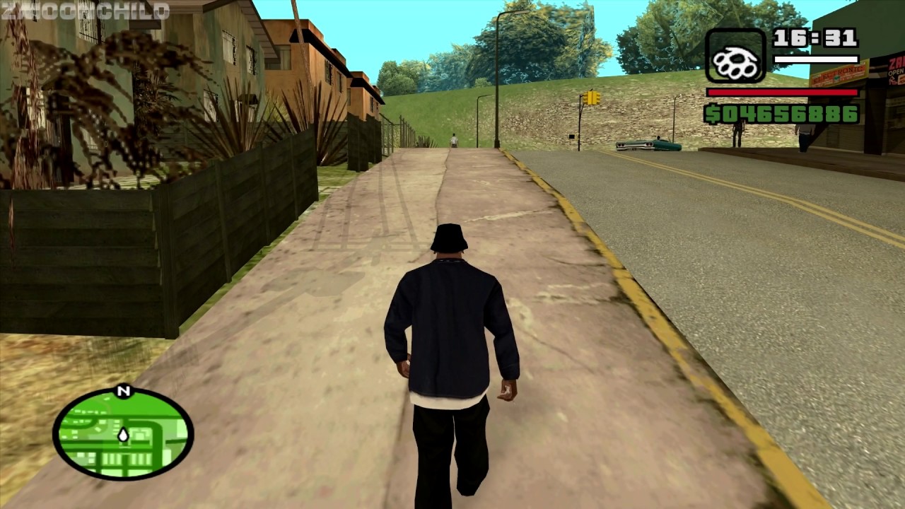 GTA San Andreas - CJ takes a walk from From Los Santos to Las Venturas ...