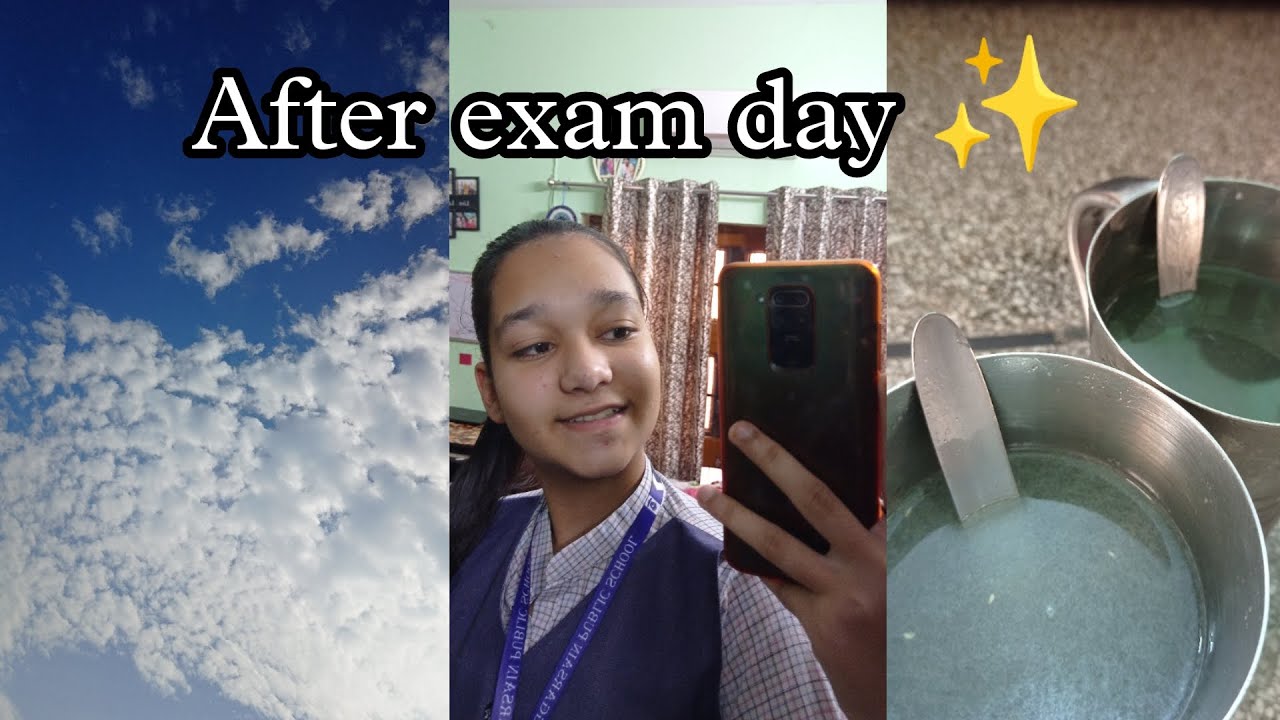 After exams day vlog // relaxing day / clouds ☁ / school 🍃 - YouTube