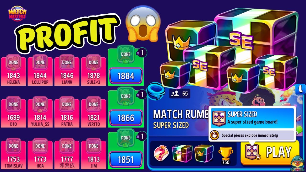 UNREAL REWARDS! 65 players Match Rumble Super Sized + Blow'Em Up ...