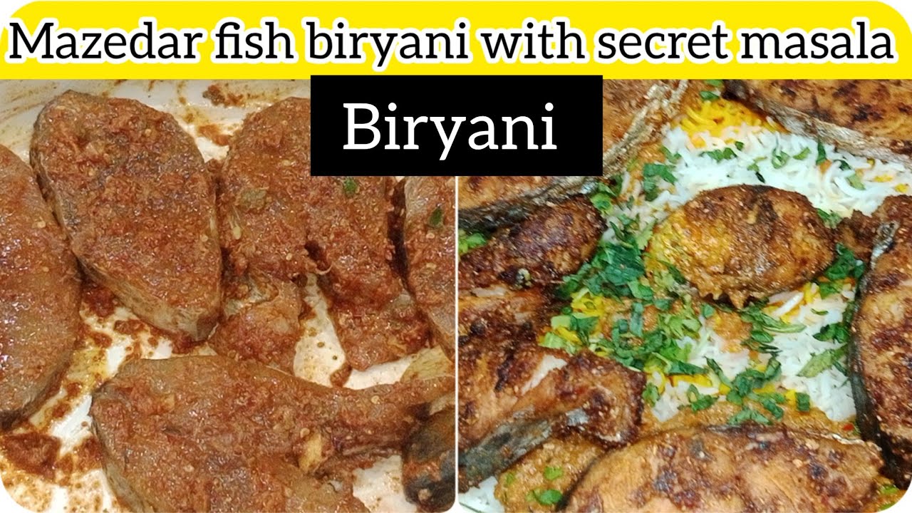 fried Fish Biryani |easy and home made masala fish dum biryani fish ...