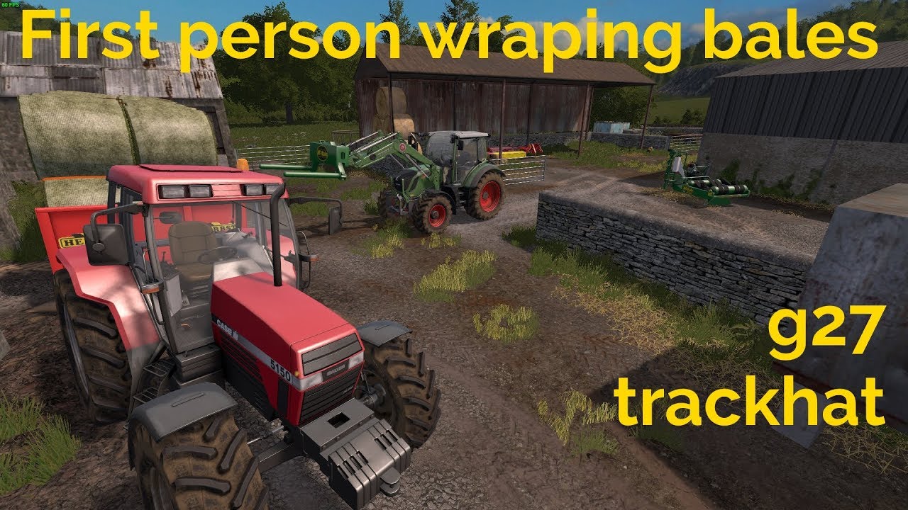 Farming Simulator - wrapping bales (G27, Trackhat, joystick, gearsmod ...