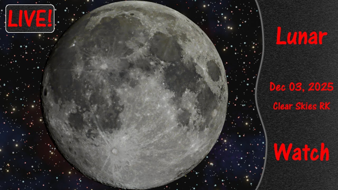 TONIGHT: Nearly Full Moon! Live View of the Cold Supermoon Prep (98.9% ...