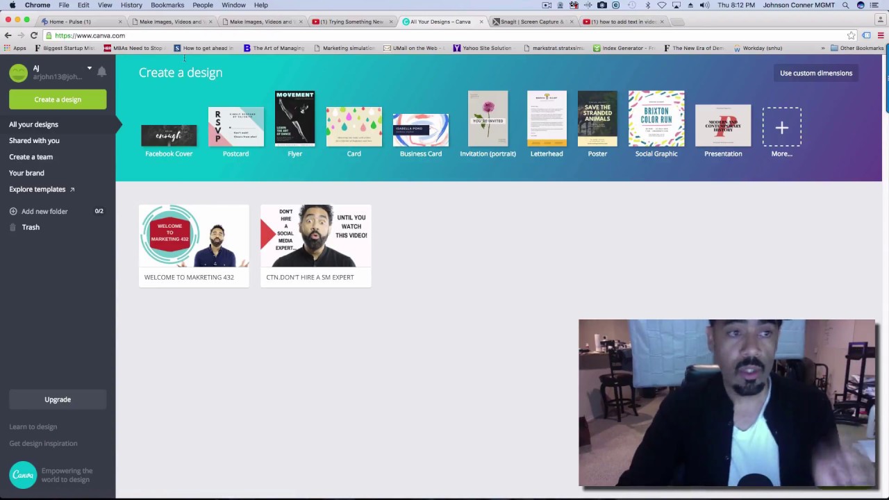 How I Create Videos for the SNHU Classroom - YouTube