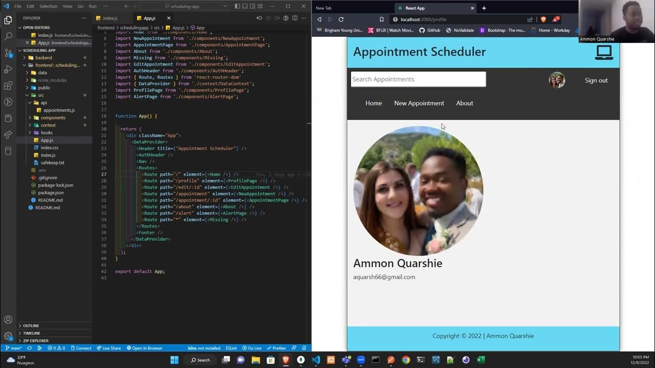 Appointment Scheduler (ReactJS, NodeJs) - YouTube