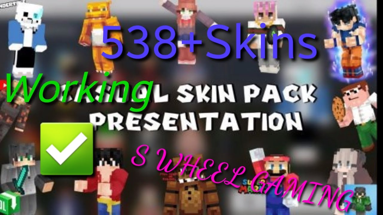 Casual Skin Pack 7.1 | S WHEEL Gaming | Minecraft | 1.20.10.1 | - YouTube