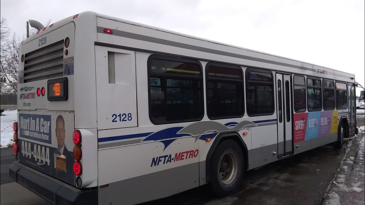 (Retired) NFTA 2001 Gillig Low Floor #2128 on Route 4B Inbound Almost ...