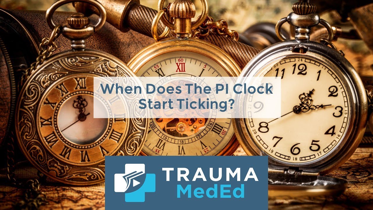 When Does The Trauma Performance Improvement Clock Start Ticking? - YouTube