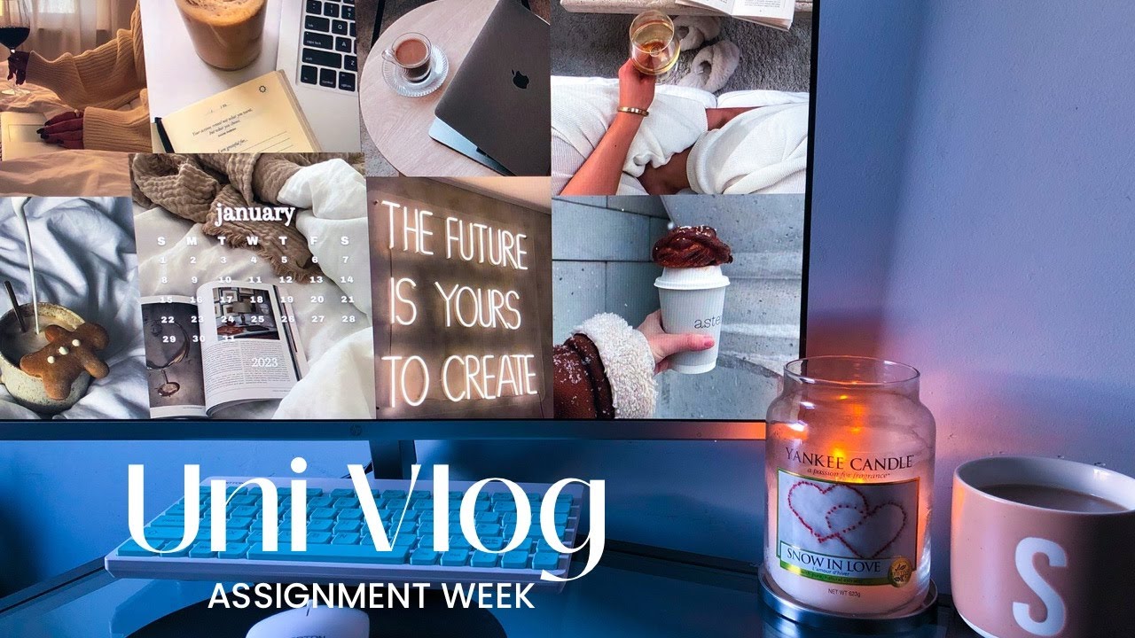 STUDY VLOG as an OU student | assignment week | late night study ...