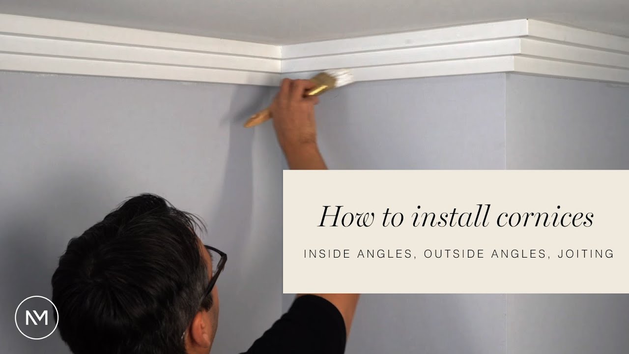 How to professionally install NOËL & MARQUET cornices – inside angles ...